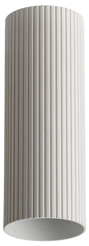 Minimalistické bodové svítidlo Lucas Ribbed Tube 40 bílá