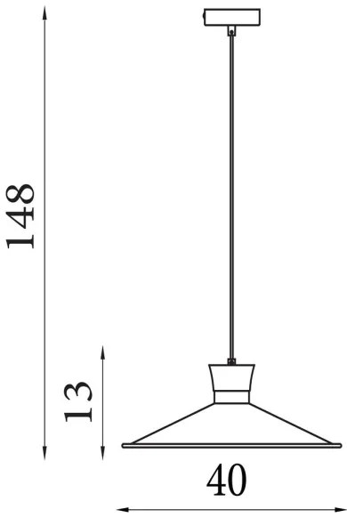 Searchlight 601891BK - Lustr na lanku BALHAM 1xE27/60W/230V