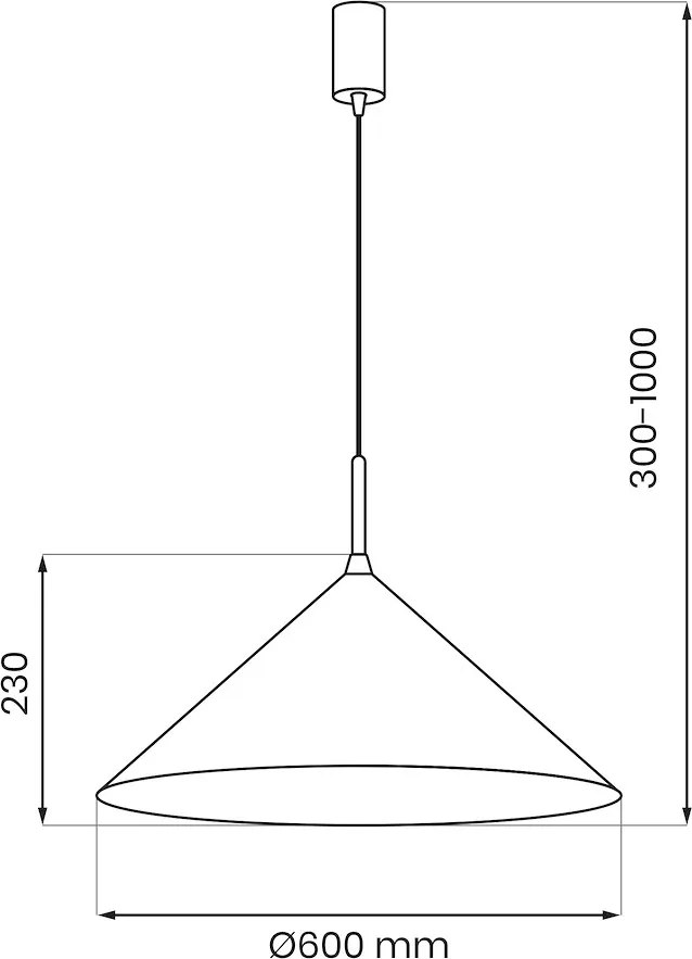 Závěsné svítidlo Capital, 1x tmavě obéžové kovové stínítko, (fi 60cm), be