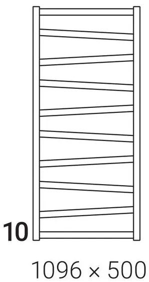 House Level Zet HLZE1090050MCSP Radiátor kombinovaný, 50x109,6cm, metalická černá