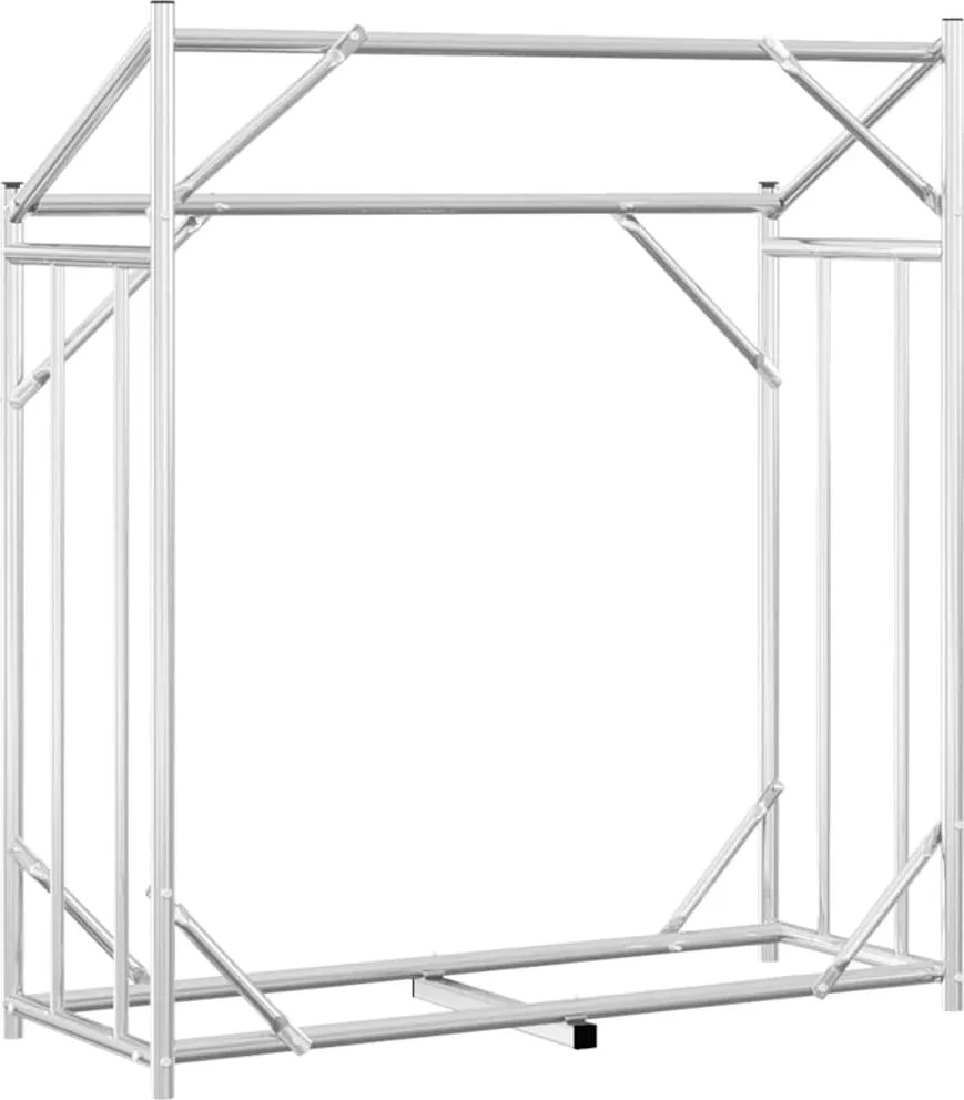 vidaXL Stojan na palivové dřevo s krytem 100,5x40,5x110,5 cm [4104936]