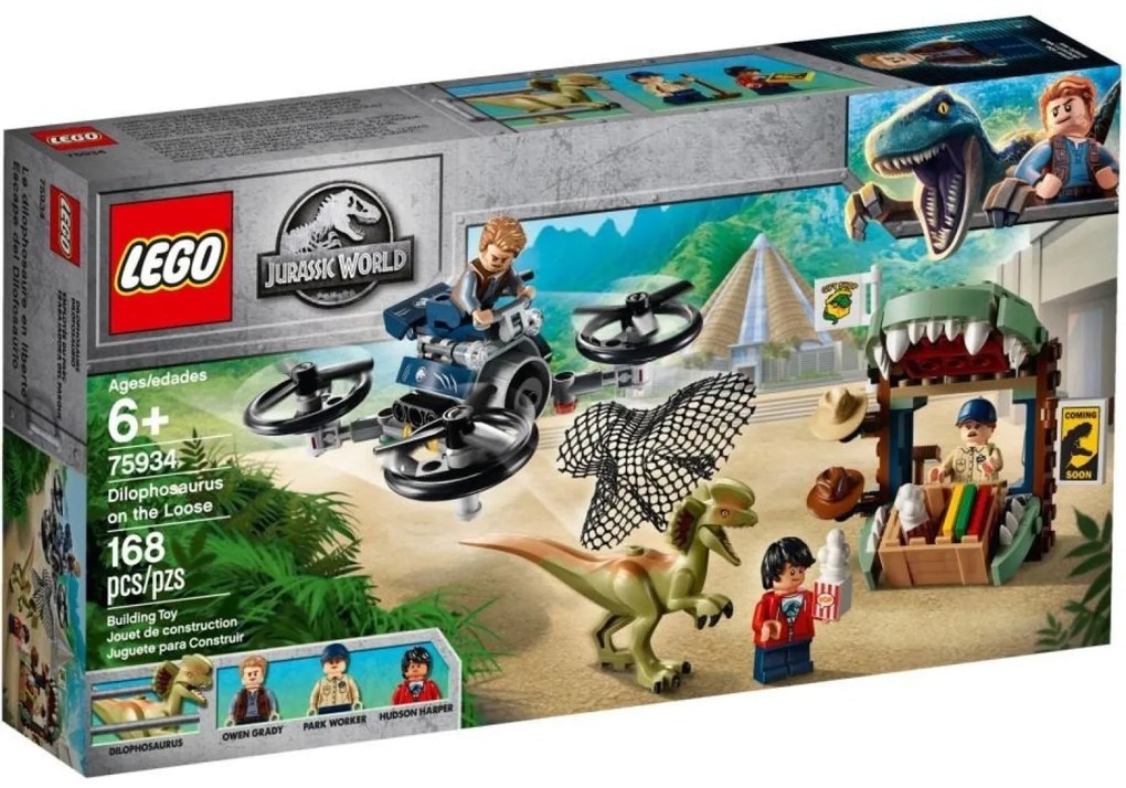 Lego stavebnice lego jurassic world 75934 dilophosaurus na útěku