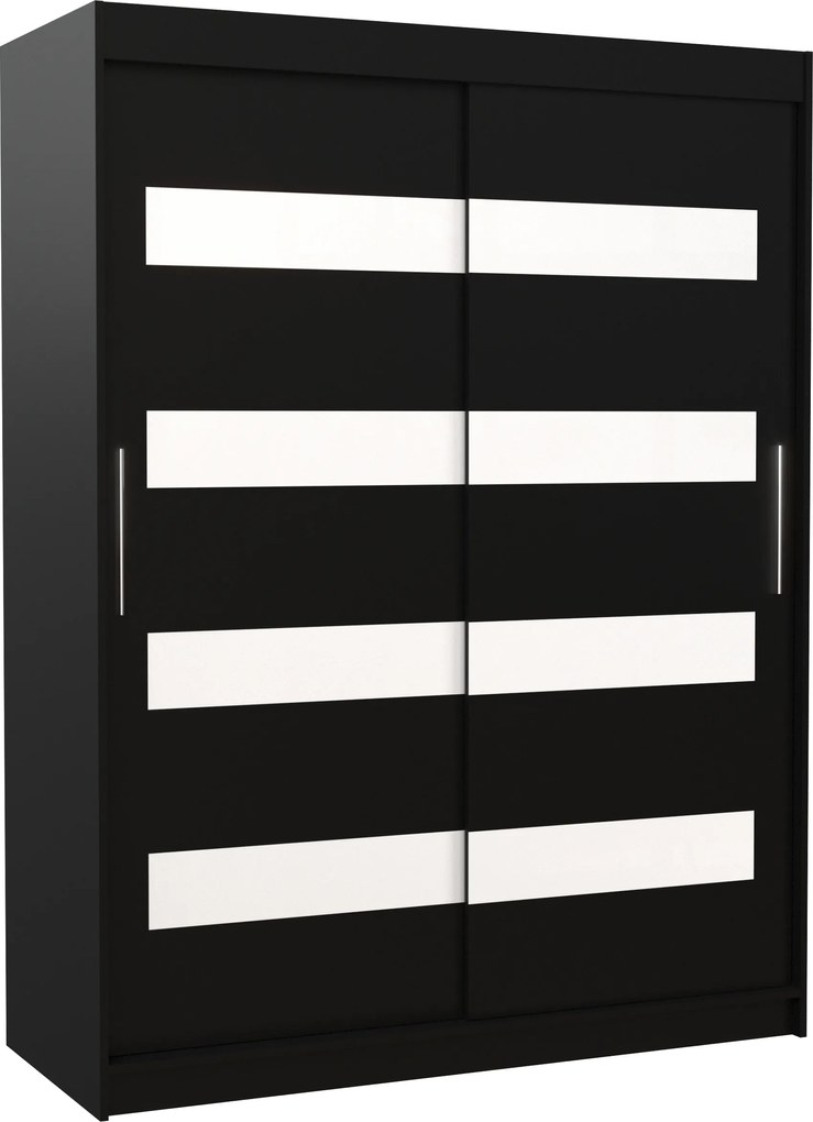 ADRK Furniture Skříň posuvná se zrcadlem MARTINEZ 150 ADRK-SW-MAR-B-WL-150