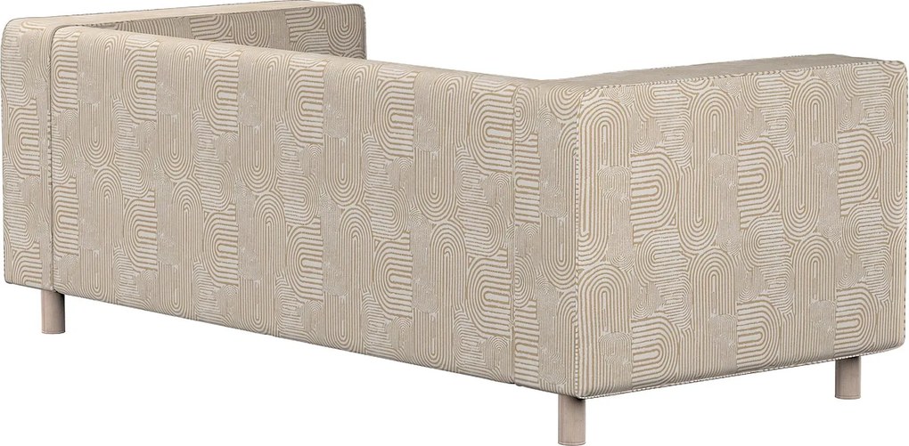 Potah na pohovku IKEA Klippan 2-místná barva béžová látka pletený vzor, vzorované