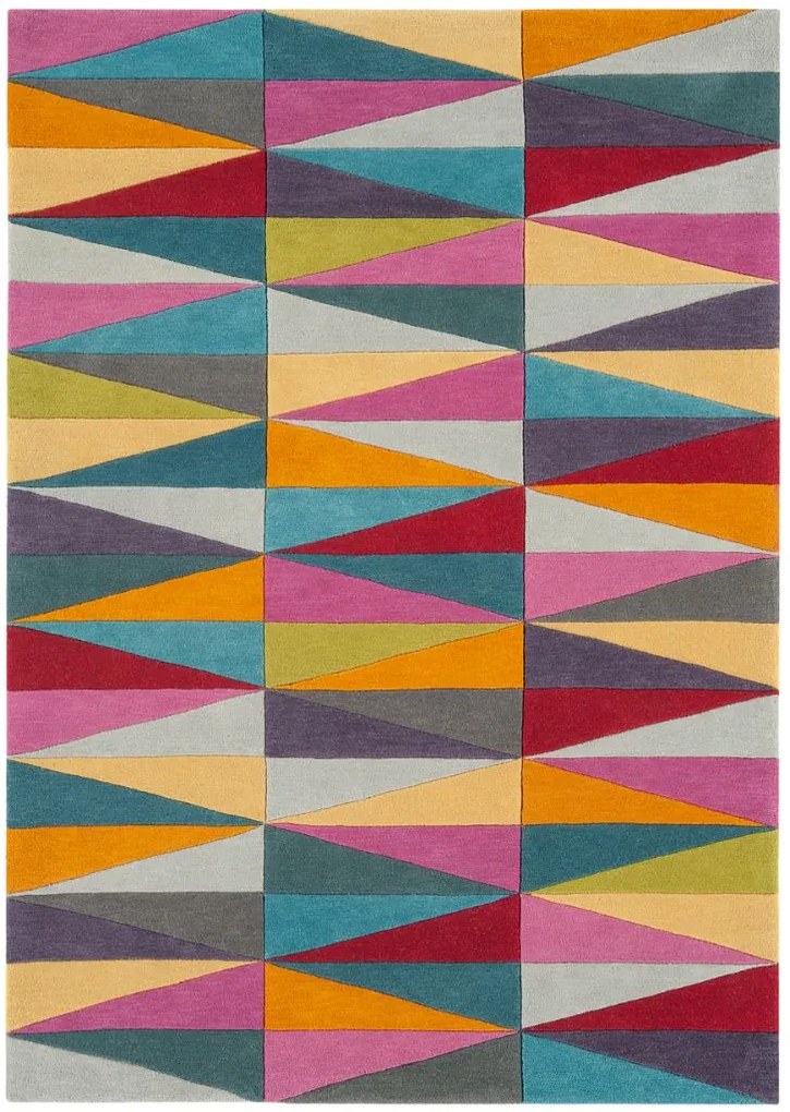 Barevný koberec Mode Triangles Rozměry: 70x200 cm