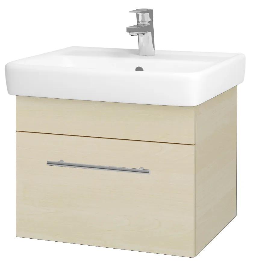 Dřevojas Koupelnová skříň Q UNO SZZ 55 Varianta: N01 Bílá lesk / Úchytka T02 / IND Individual