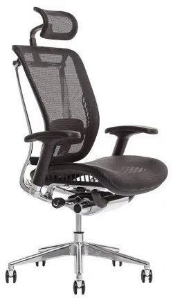 Office Pro Kancelářská ergonomická židle Office Pro LACERTA — více barev, nosnost 150 kg Černá