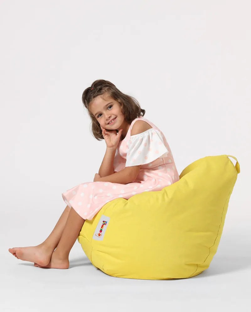 Atelier del Sofa Zahradní sedací vak Premium Kids - Yellow, Žlutá