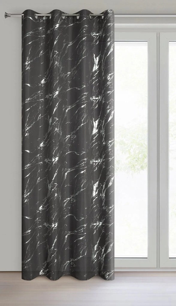 ZÁVĚS NA KROUŽCÍCH LANI 140X250 CM VZOROVANÁ