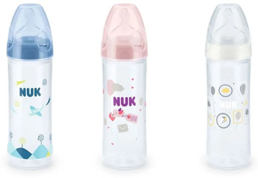 NUK kojenecká láhev LOVE 250 ml růžová