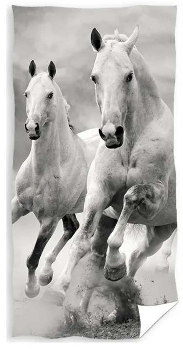 Carbotex Dětská osuška 70 × 140 cm ‒ Divocí koně