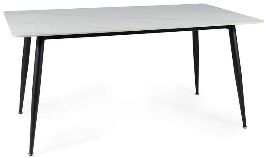 Jídelní stůl Rion 160 x 90 cm, mramor / černá