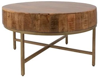 Konferenční stolek dřevo a kov
