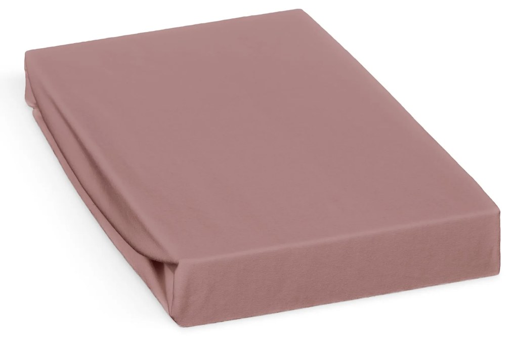 Polášek jersey prostěradlo 140x220cm, starorůžové