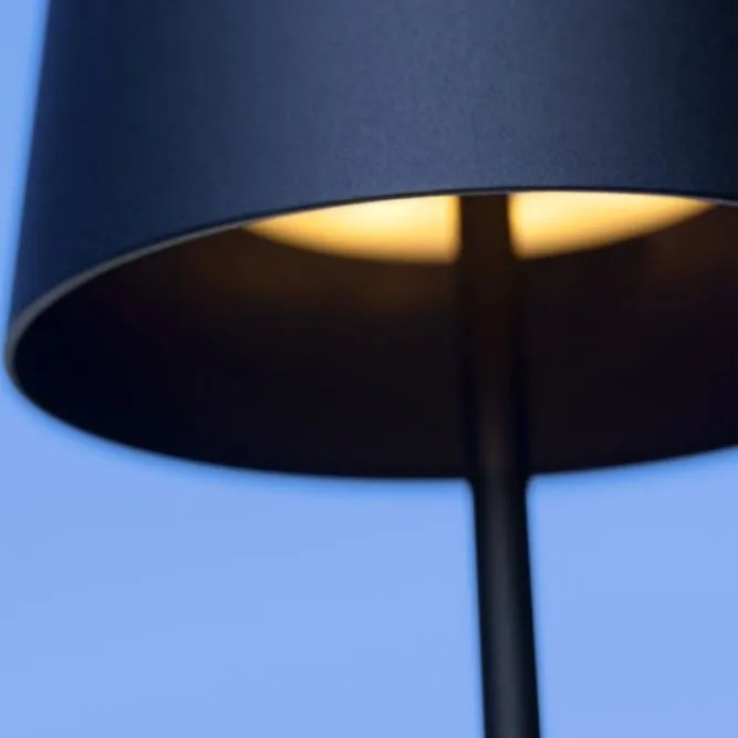 Brilliant G90939/76 Venkovní AKU stolní lampa KAAMI černá USB-C