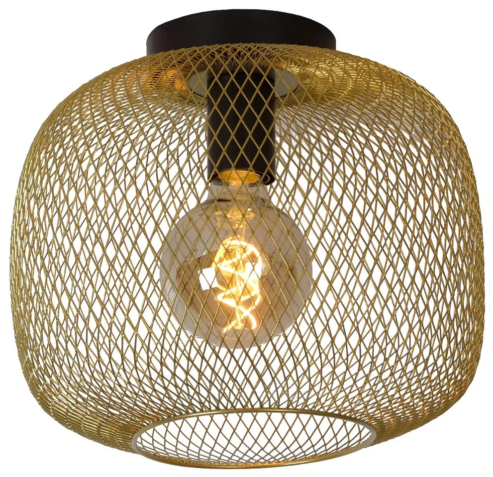 LUCIDE Stropní svítidlo MESH Gold, průměr 30cm