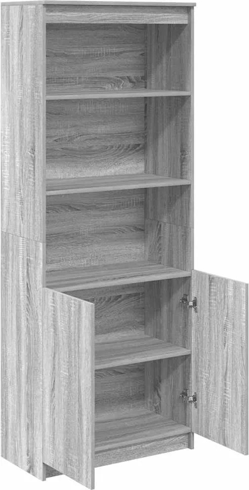 Skříň highboard šedá sonoma 70 x 35 x 180 cm kompozitní dřevo 3328476