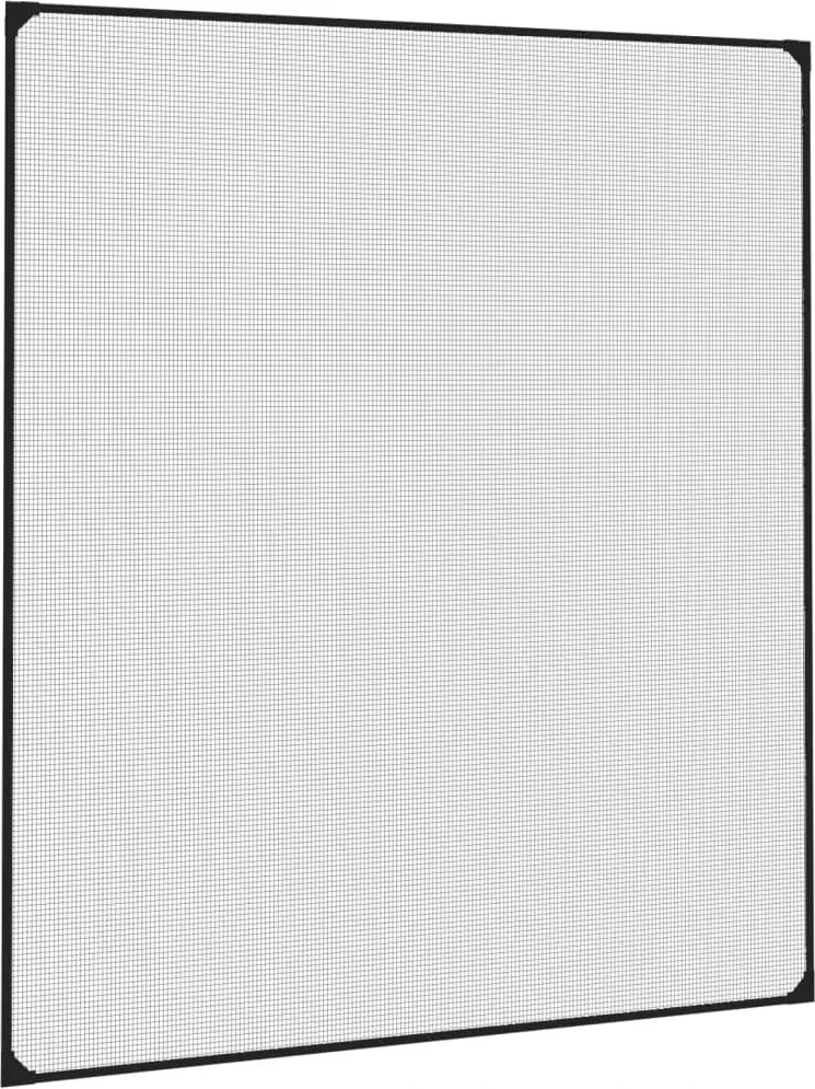 Magnetická okenní síť proti hmyzu antracitová 130 x 150 cm 153856
