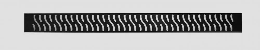 HOPA Odtokový žlab STANDARDline BLACK Rozměr A - 90 cm, Varianta roštu - Harmony OLPZLABST89BH