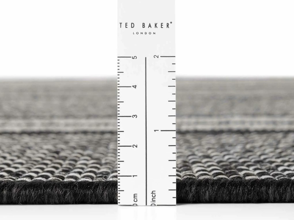 Ted Baker, Kusový koberec Ted Baker Haringey 106381 Black White, 160x230, černobílá, chodba / předsíň