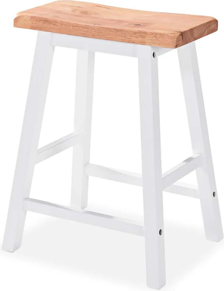3dílný barový set MDF bílý 245364