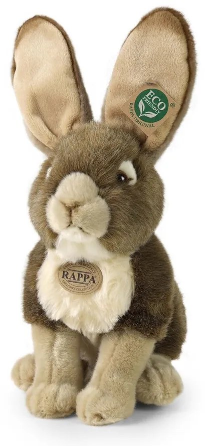Rappa Plyšový zajíc 30 cm ECO-FRIENDLY