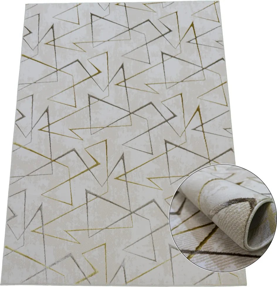 BE Koberec Esprit 3608 BEIGE - béžový obdélníkový Rozměr: 60x100 cm