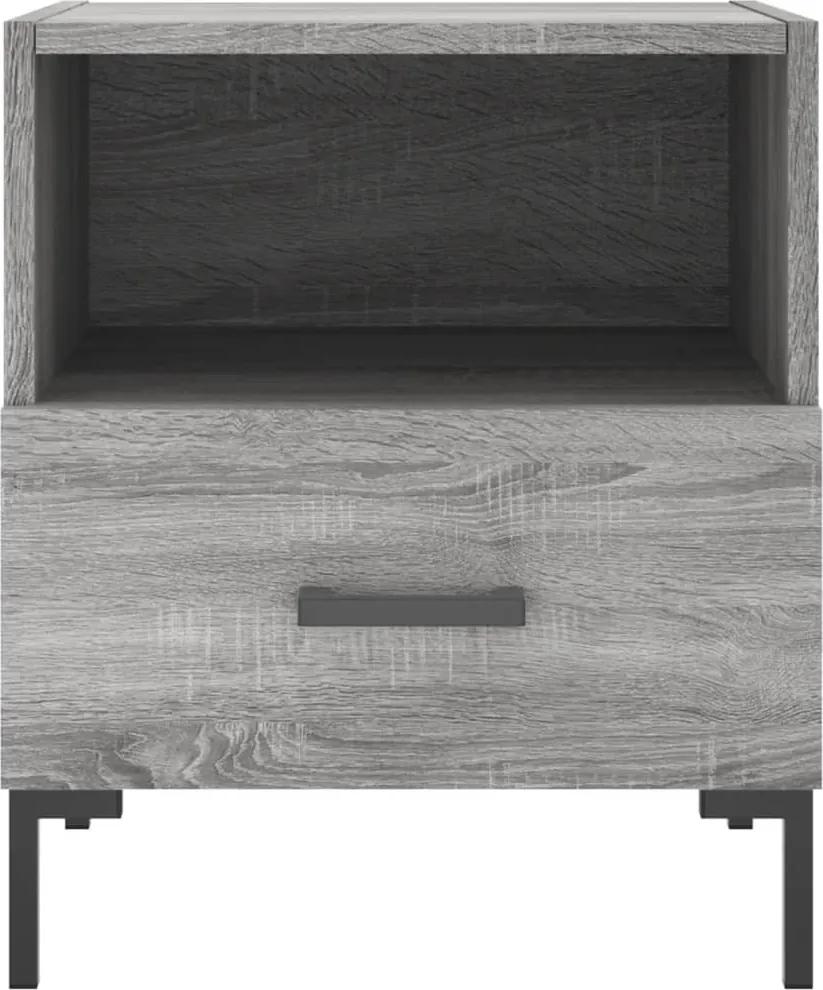 vidaXL Noční stolek 40 x 35 x 47,5 cm kompozitní dřevo [827444] Barva: kouřový dub
