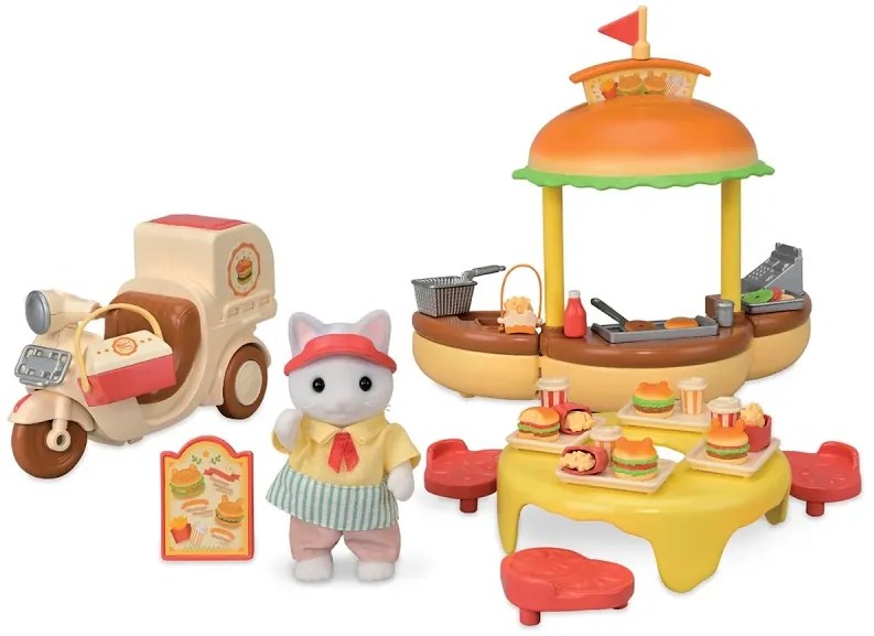 Sylvanian families sylvanian families pojízdný stánek s hamburgery