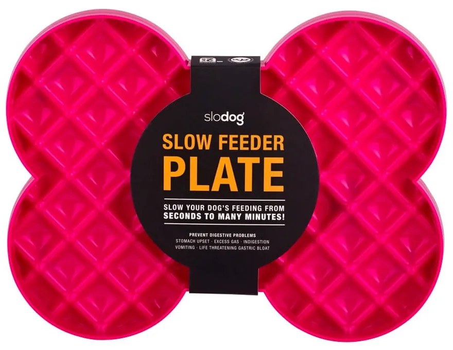 Protihltací miska SloDog Pink – LickiMat