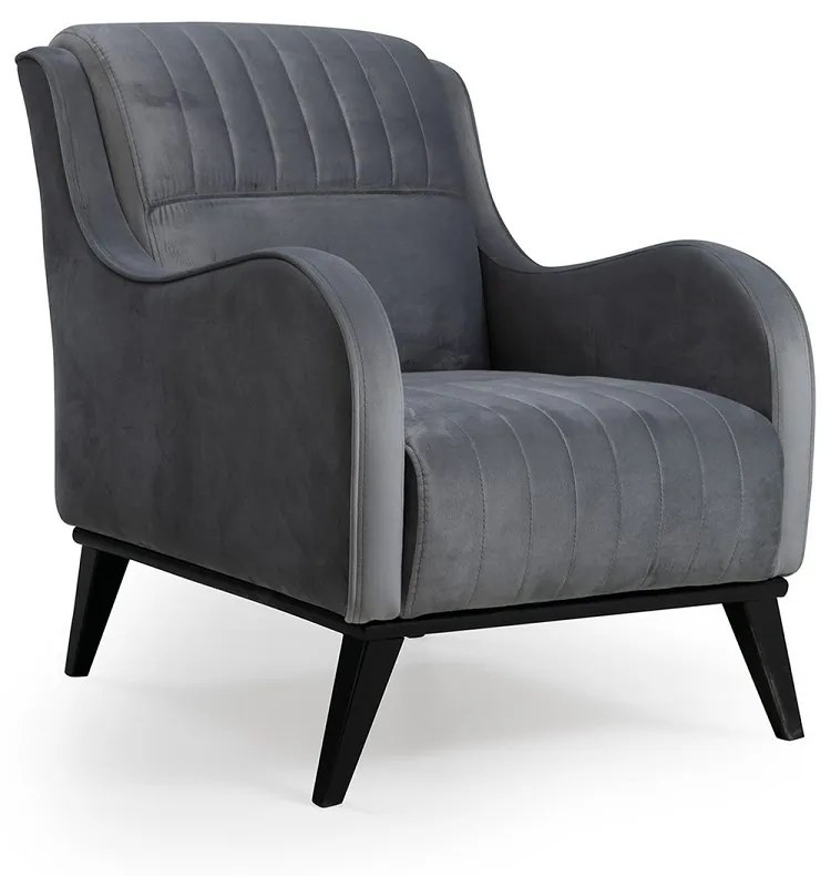 Designové křeslo Pelumi antracitové