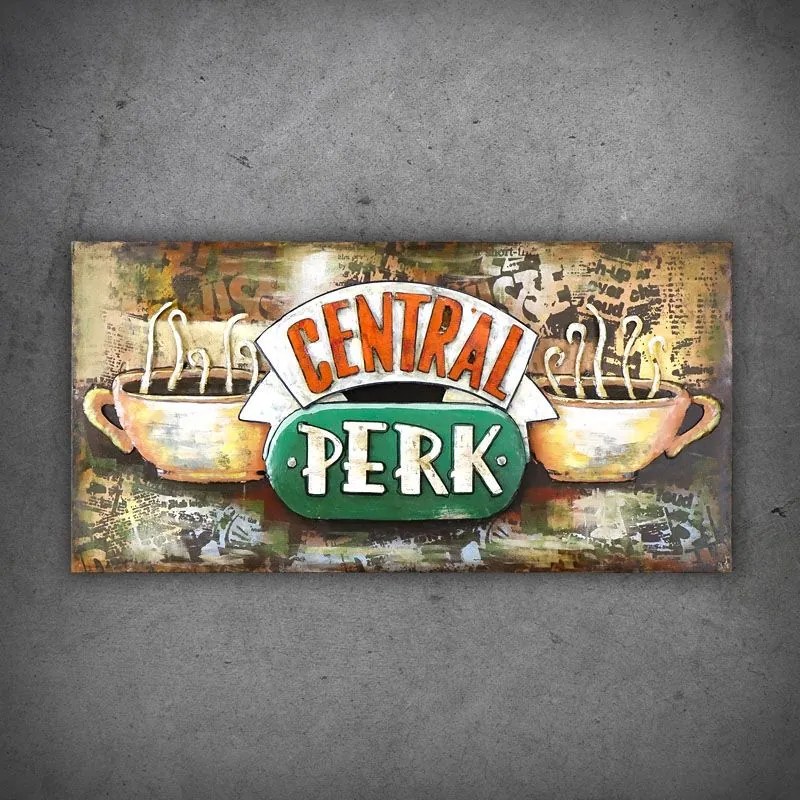 Železný 3D obraz CENTRAL PERK