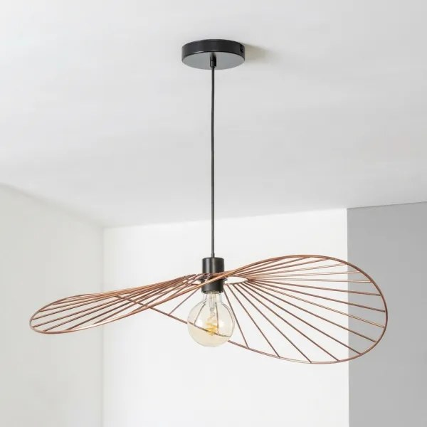 Brilagi - LED Lustr na lanku CERIA WIRE 1xE27/40W/230V 60x80 cm bronz
