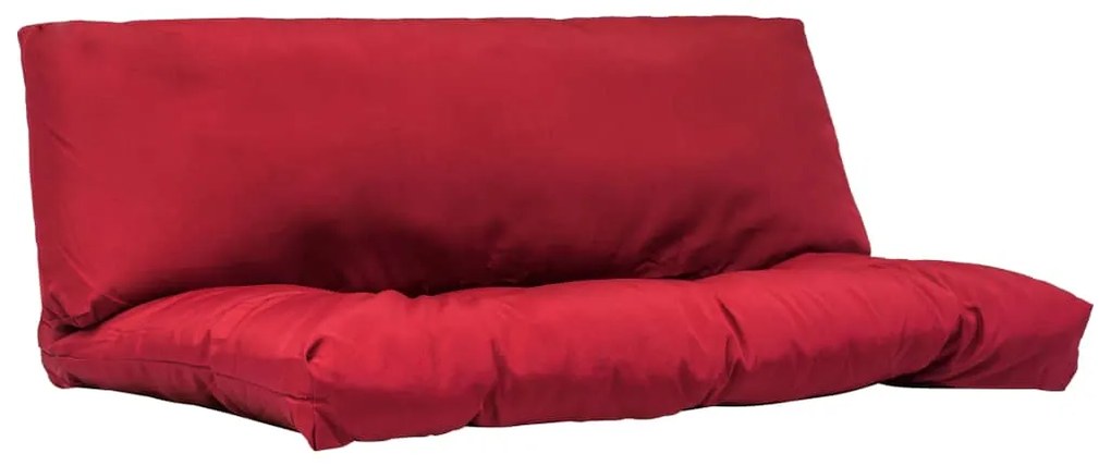 44654 vidaXL Podušky na paletový nábytek 2 ks červené polyester