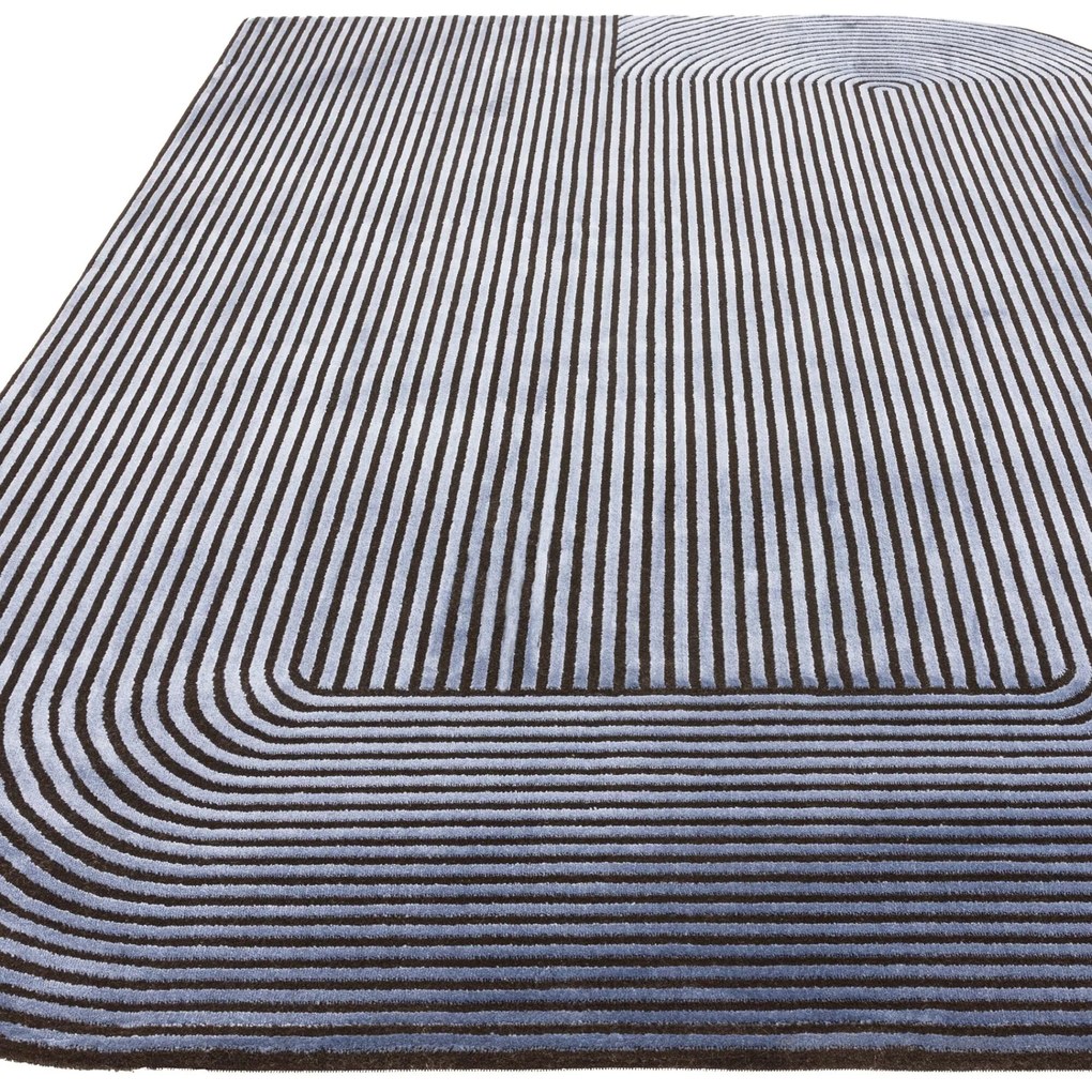 Tribeca Design Kusový koberec Zoom Shape Black Navy Rozměry: 200x290 cm