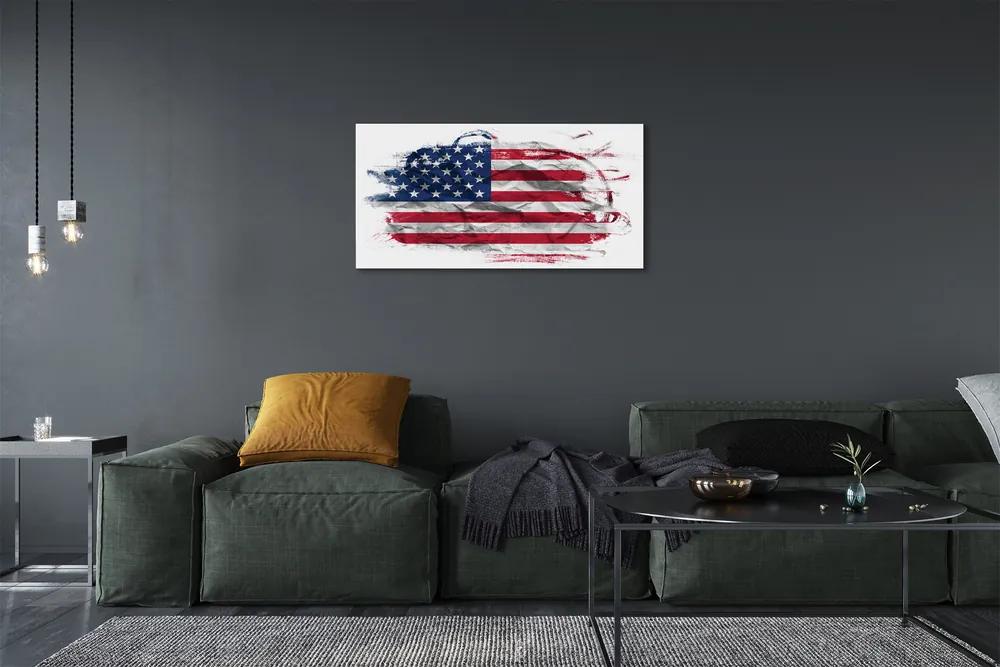 Obrazy na plátně Vlajky Spojených států 100x50 cm