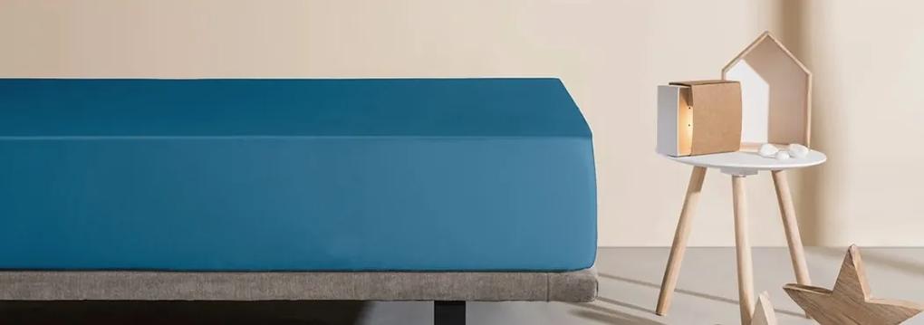 Velfont Respira nepropustné prostěradlo 120x200 cm - námořnická modrá