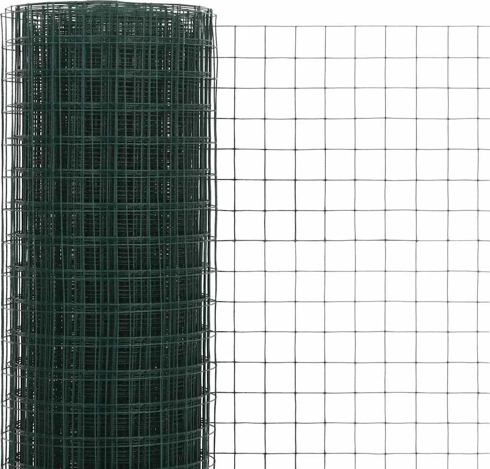 Pletivo ke kurníku ocel PVC vrstva 10 x 1,5 m zelené 143629