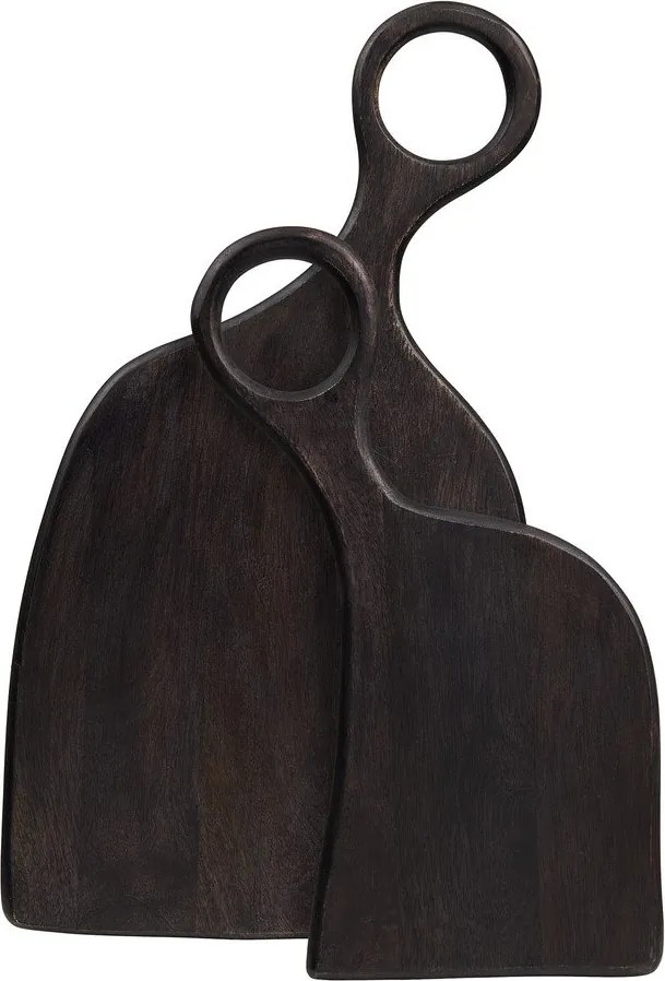 Servírovací dřevěná prkénka v sadě 2 ks 41 x 21 cm Palani – House Nordic
