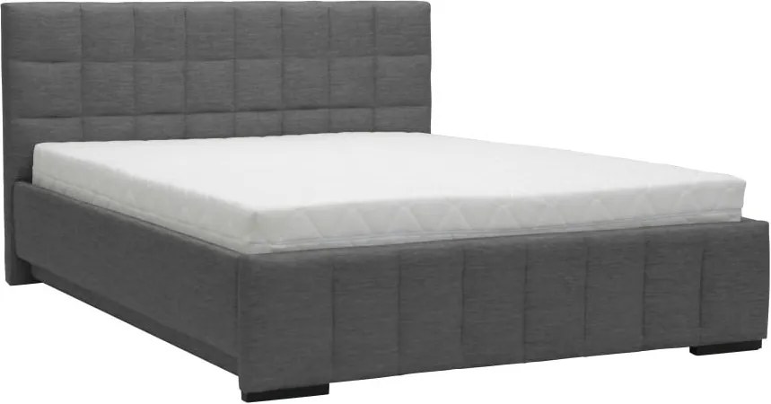 Šedá dvoulůžková postel Mazzini Beds Dream, 160 x 200 cm
