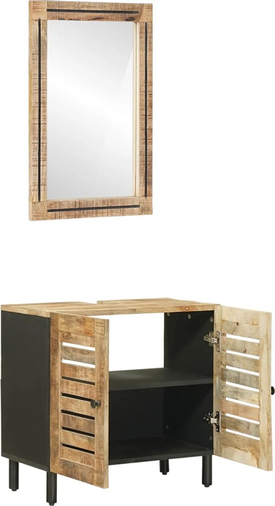 Sada koupelnových skříněk 2 ks Přírodní 62 x 33 x 58 cm 3310165