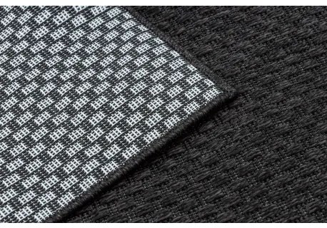 Dywany Luszczow Kusový koberec, běhoun TIMO 6272 SISAL venkovní černý Rozměr koberce: 60 x 200 cm
