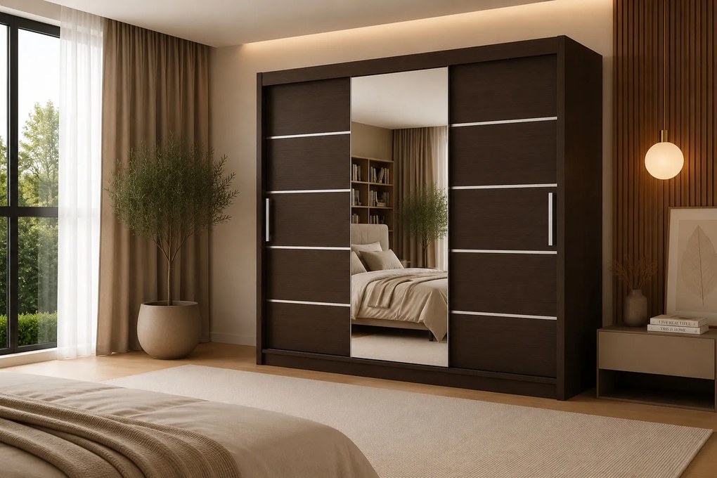 FALCO Skříň Astana VI 250 cm choco