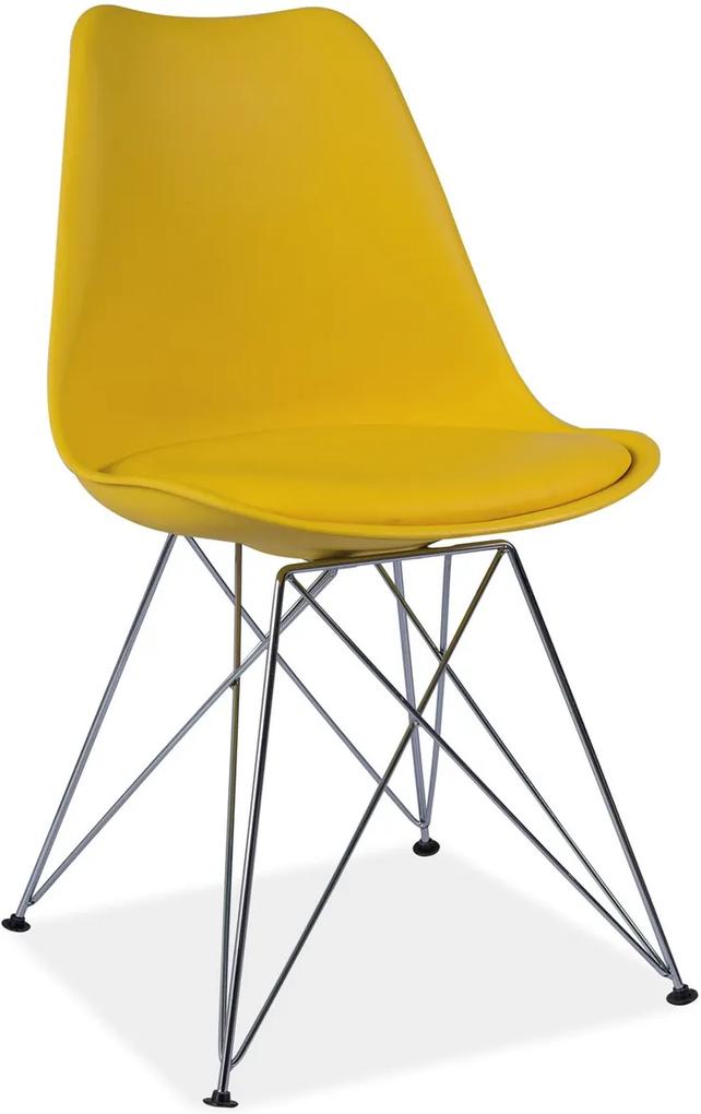 Casarredo Jídelní židle TIM žlutá