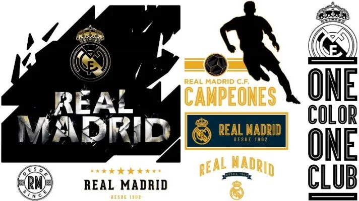 IMAGICOM Samolepka na zeď Logo FC Real Madrid 90x120 cm
