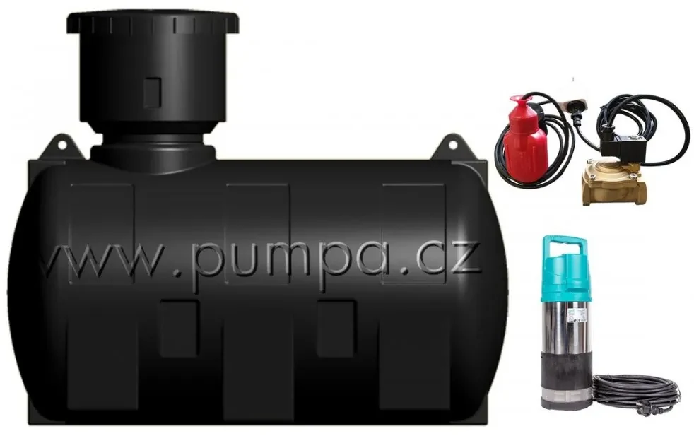 Sestava na dešťovku PUMPA RAIN SET LKS 2000L - nádrž (ELBI CHU ...