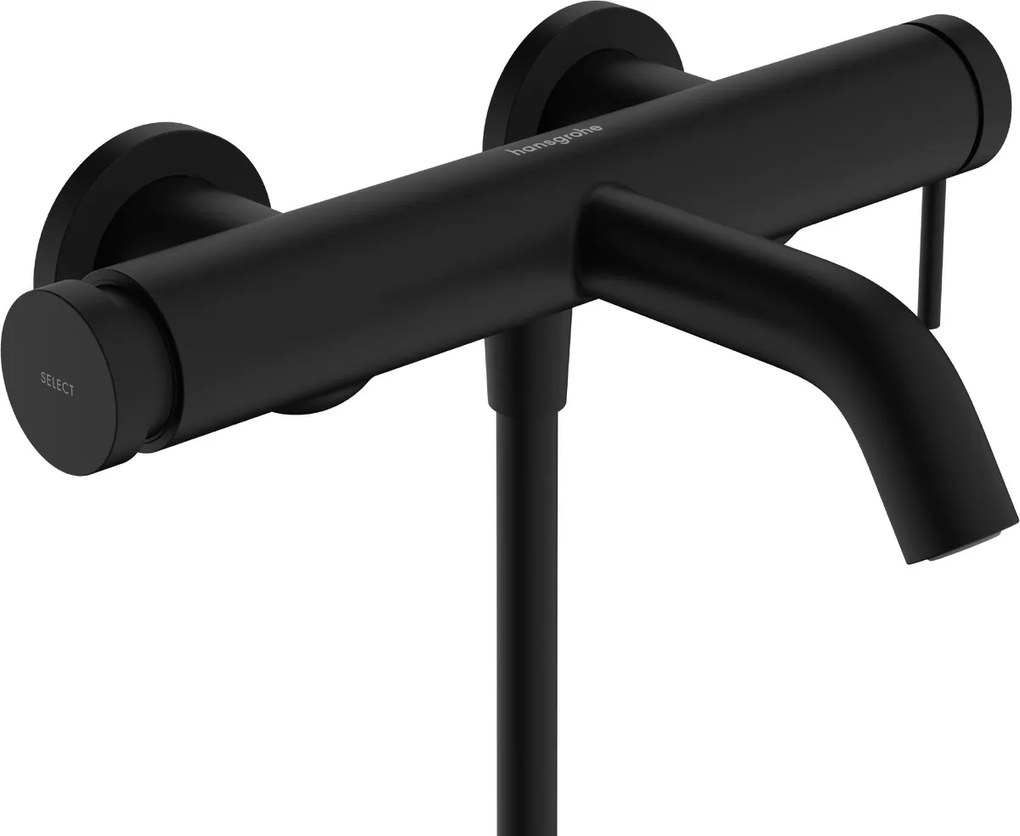 Hansgrohe Tecturis S, páková vanová baterie nástěnná, černá matná, HAN-73422670
