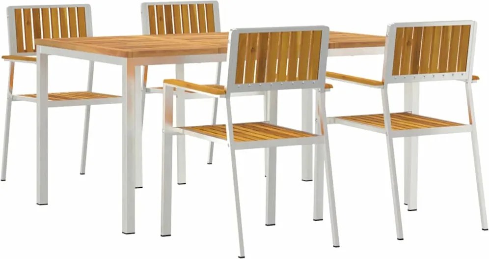 Zahradní jídelní sada 5 ks 150 x 90 x 75 cm 3334791