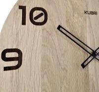 KUBRi 0095 - dubové hodiny české výroby o průměru 44 cm
