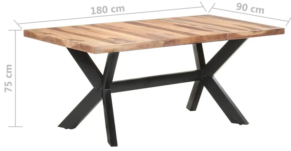 vidaXL Marketos Jídelní stůl 180x90x75 cm masiv s medovou povrchovou úpravou